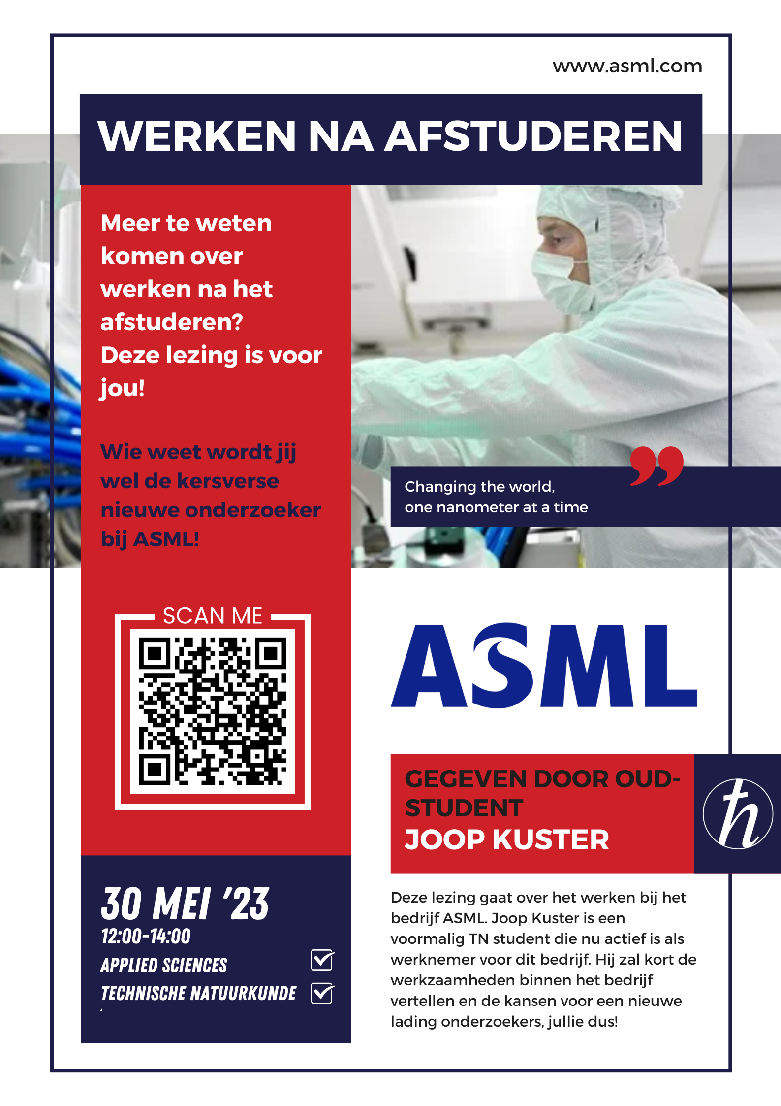 ASML lezing poster af – Studievereniging Planck